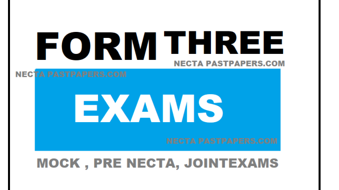 Form Three Exams 2025 Collection – Monthly, Midterm, Terminal & Annual ...
