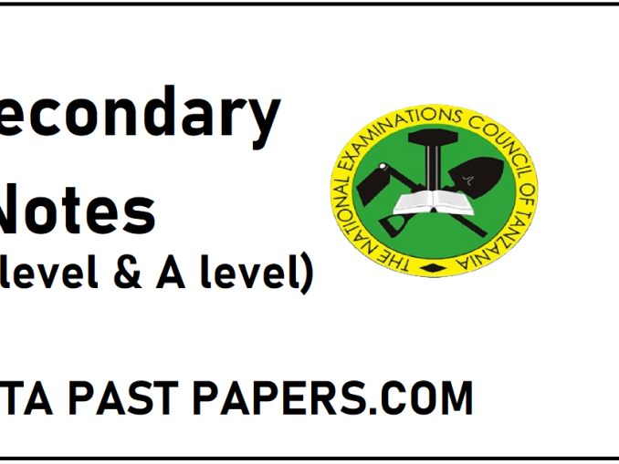 Form Five Notes PDF – All Subjects (Notisi za Kidato cha Tano ...
