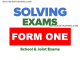 Form One Past Papers 2025 - NECTAPASTPAPERS